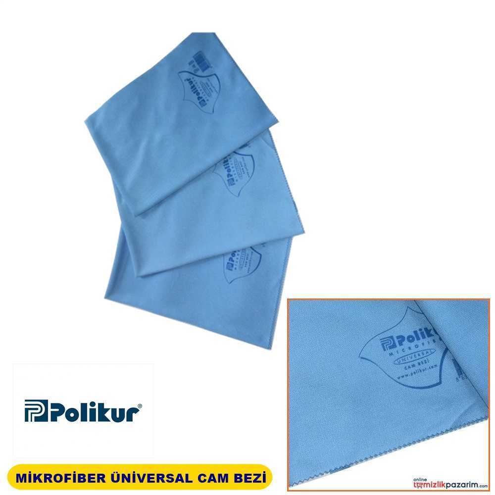 Polikur mikrofiber cam bezi 40x50cm 12 li paket - temizlikpazarim.com