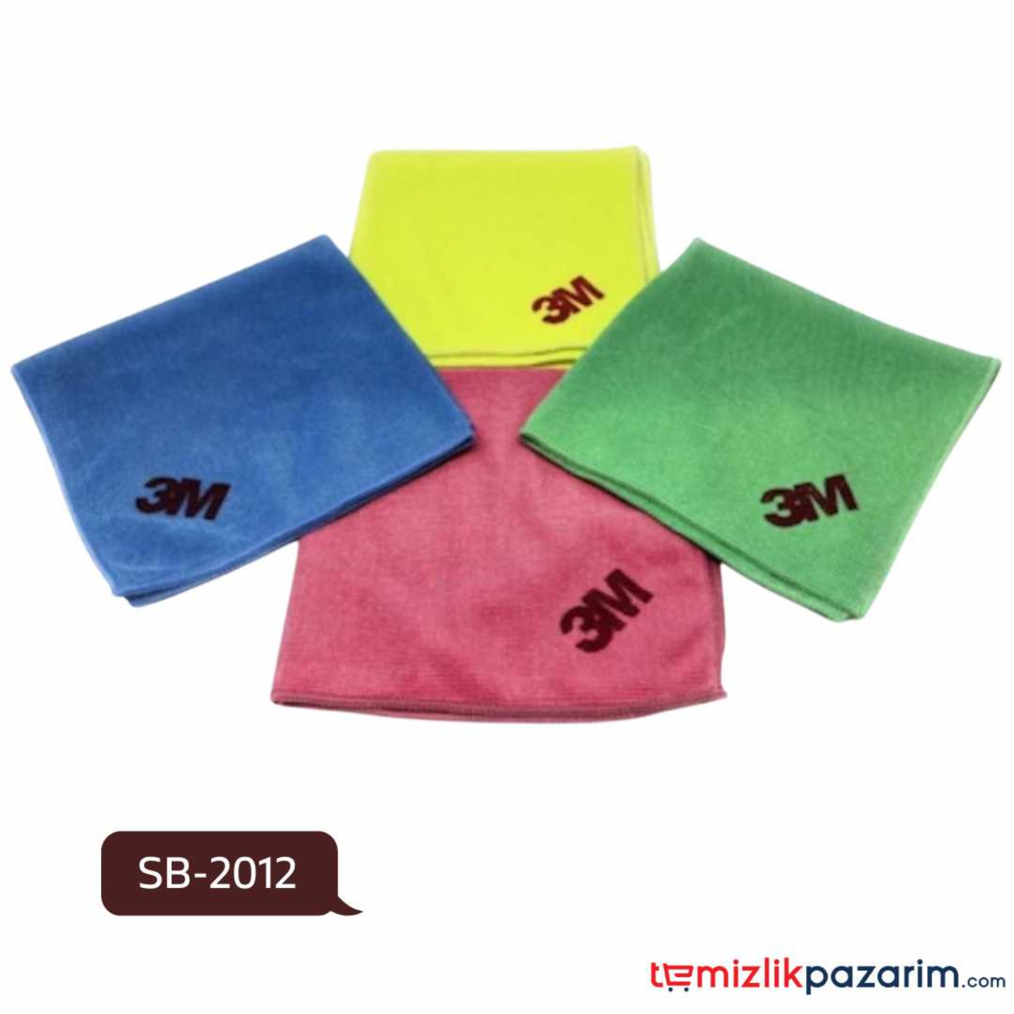 3M Mikrofiber Temizlik Bezi SB 2012 36x36 cm - temizlikpazarim.com