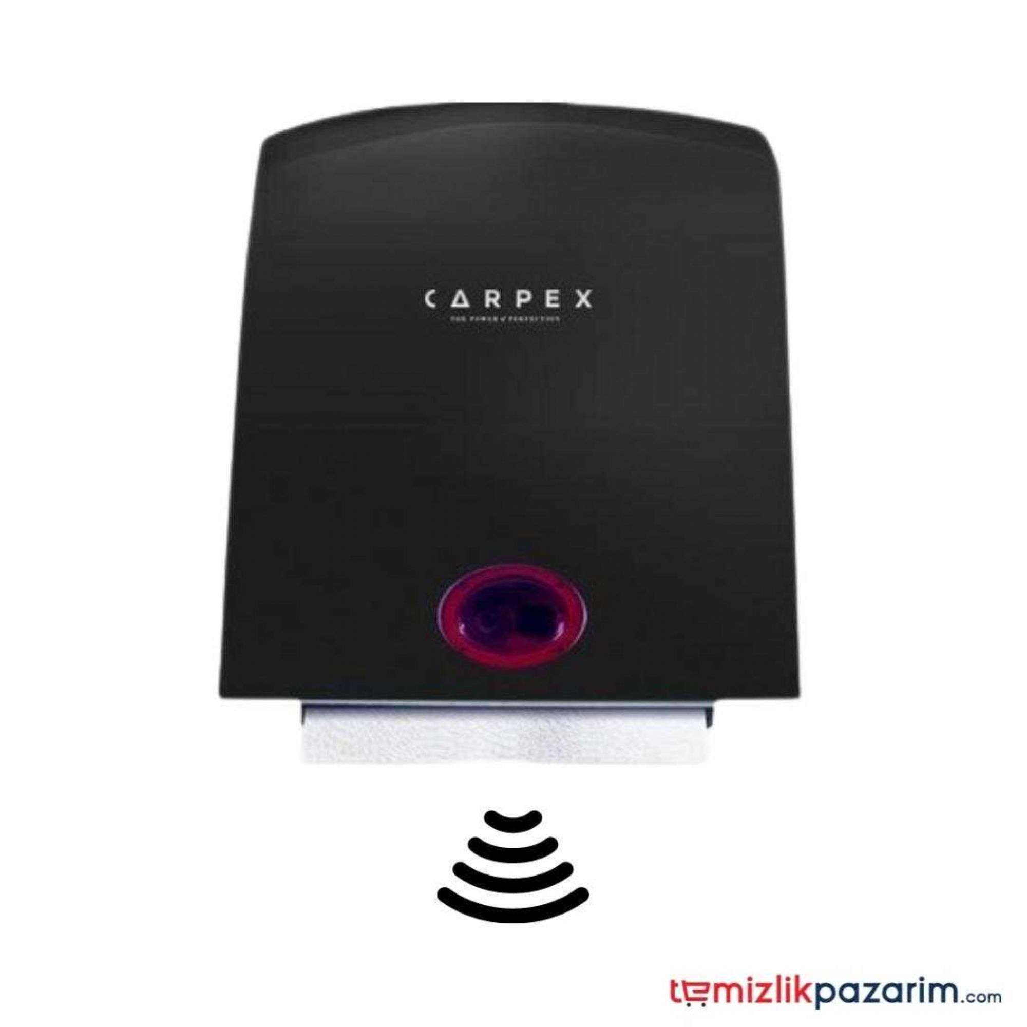 Carpex Sensörlü Kağıt Havlu Makinesi Siyah 21 cm - temizlikpazarim.com