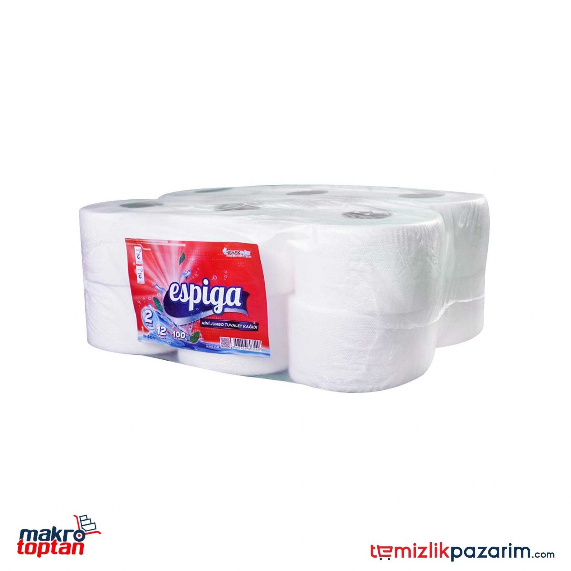 Espiga Mini Jumbo Tuvalet Kağıdı 12 li Koli - temizlikpazarim.com