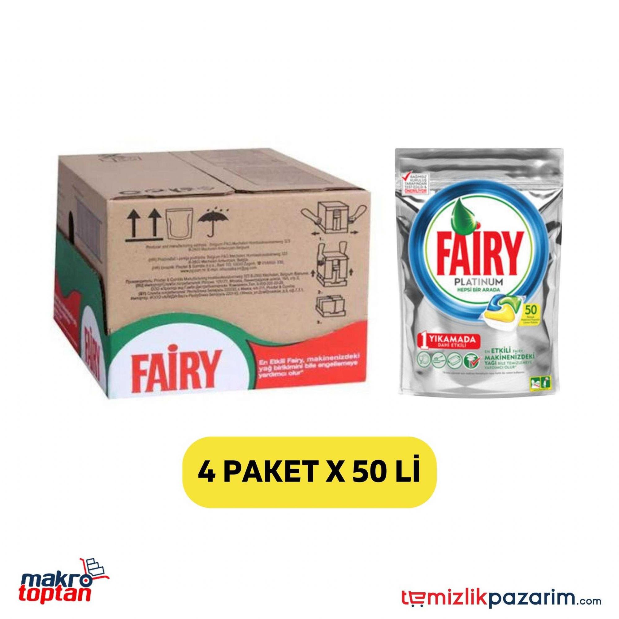 Fairy Platinum Tablet 50 Lİ - temizlikpazarim.com