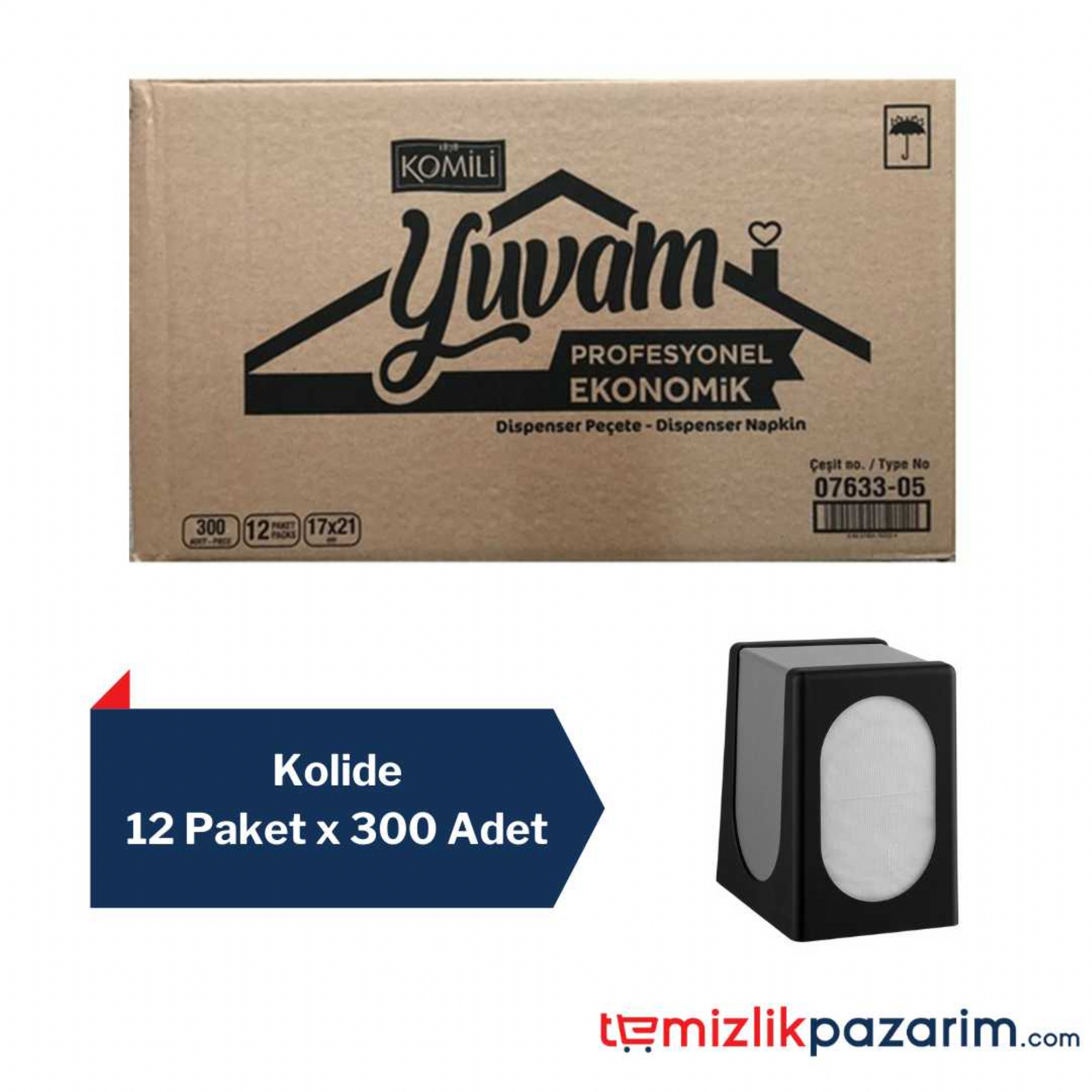 Komili Yuvam Ekonomik Dispenser Peçete - temizlikpazarim.com