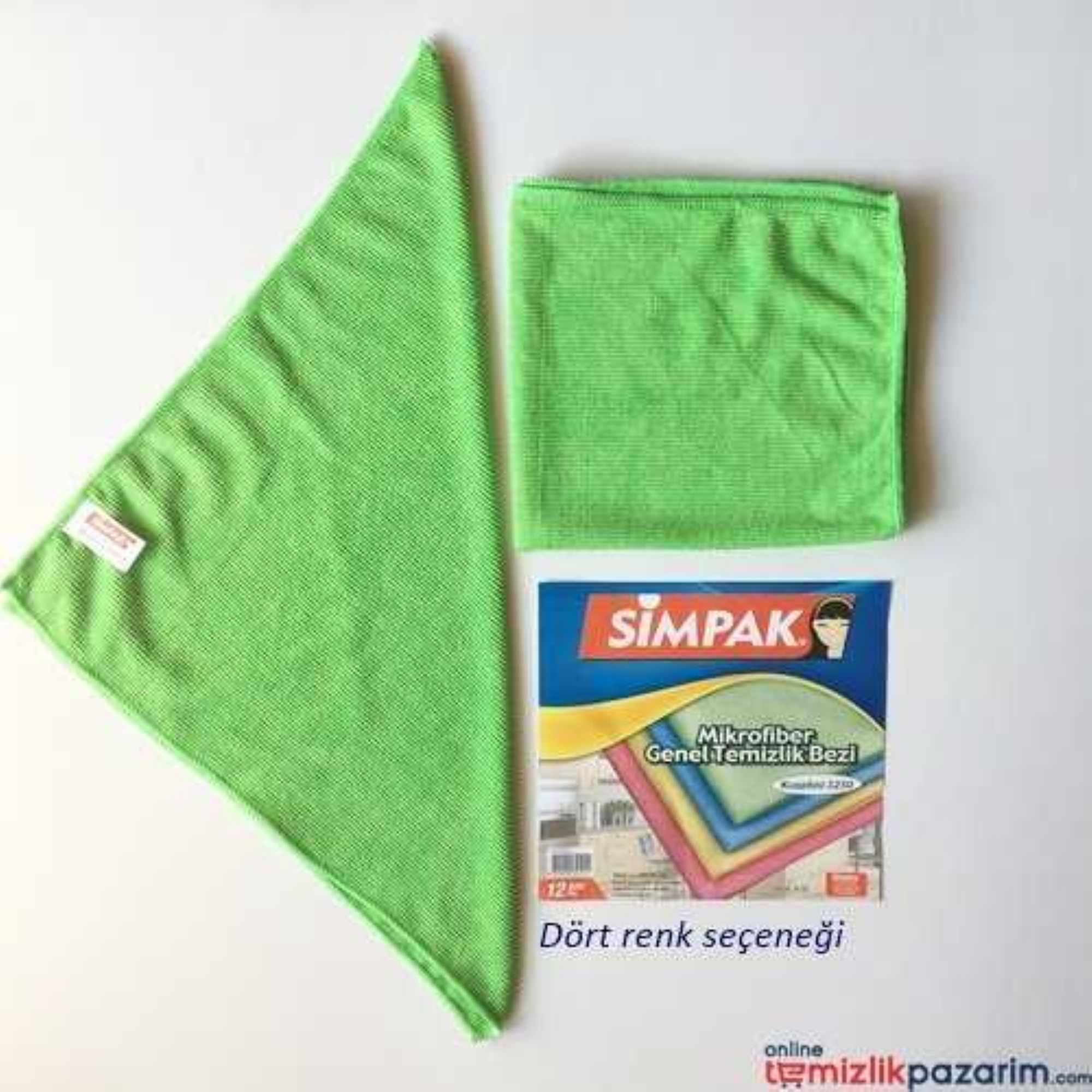 Simpak mikrofiber bez kuşgözü 40x40cm - temizlikpazarim.com