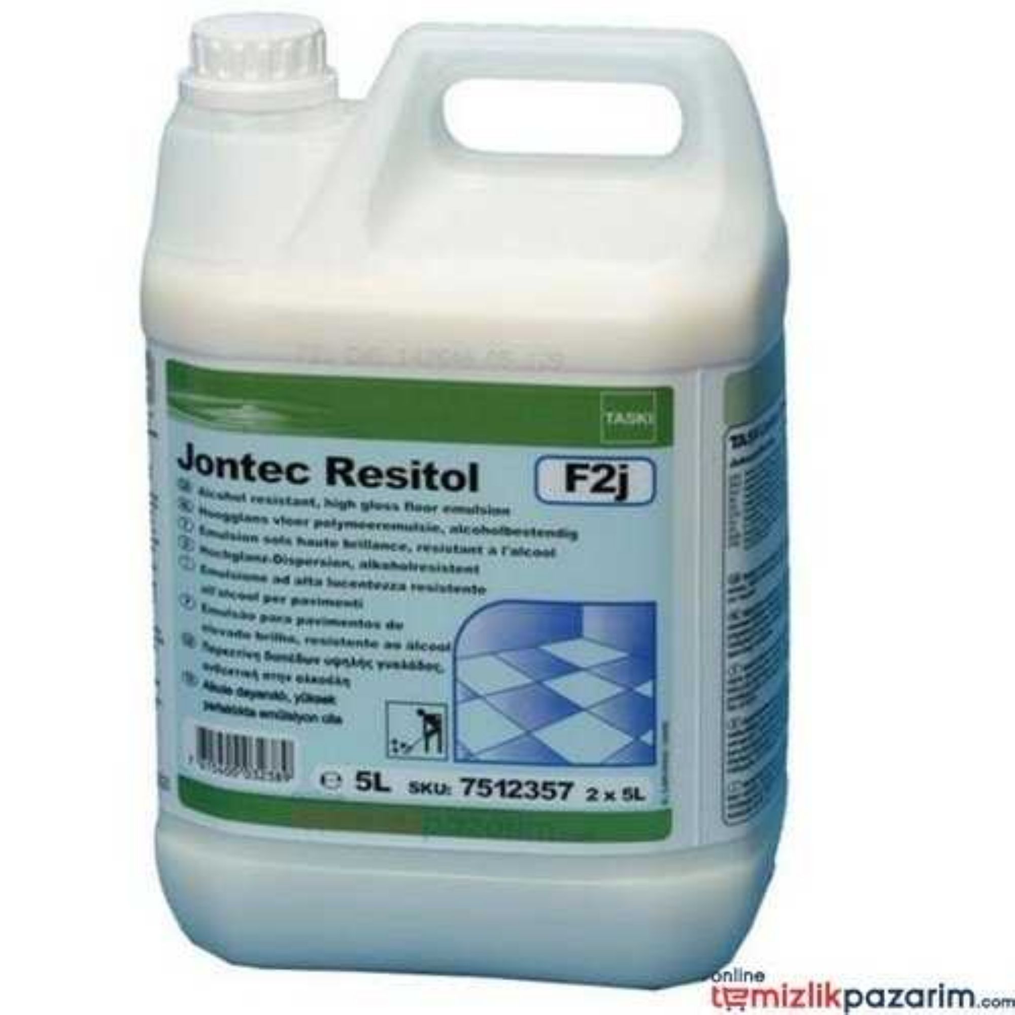 Taski jontec resitol sert zemin cilası 5lt - temizlikpazarim.com